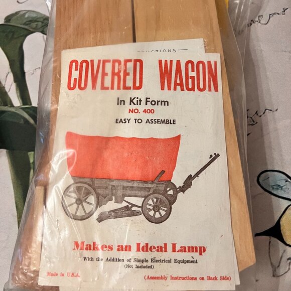 Toys | Vintage Wooden Old West Covered Wagon Kit | Poshmark